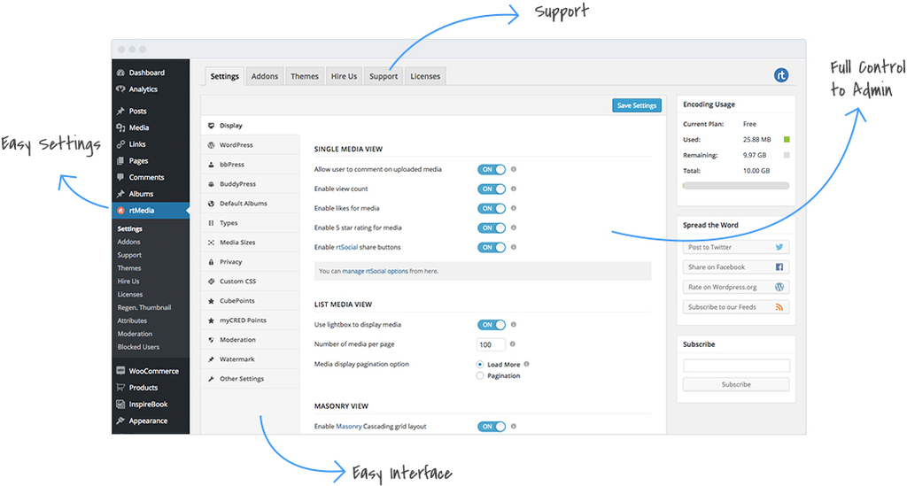 rtMedia for WordPress, BuddyPress & bbPress