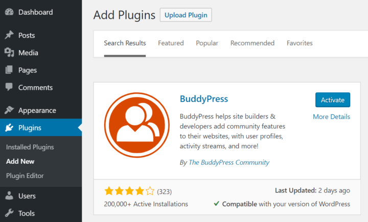 How to install and set up BuddyPress for your online community - rtMedia