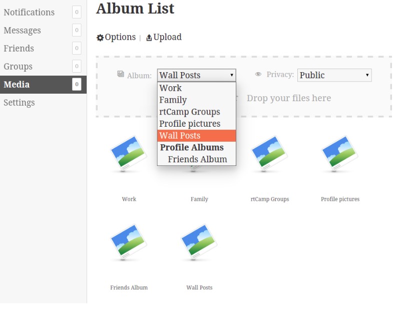 Default Albums - rtMedia